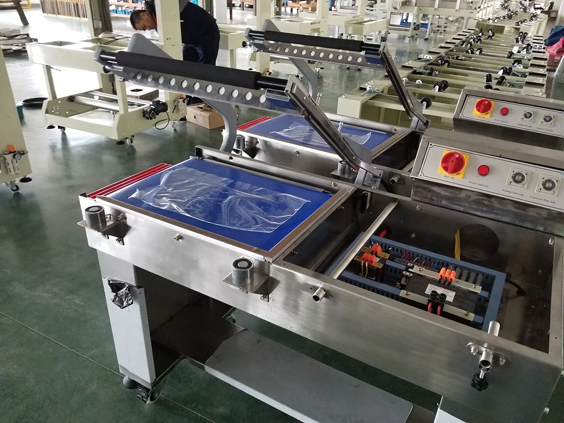 Semi Automatic L Bar Heat Film Shrink Tunnel Wrapper