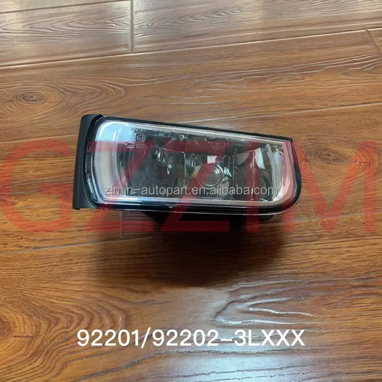 Black ABS Plastic Fog Lamp for Hyundai Azera - Direct Replacement