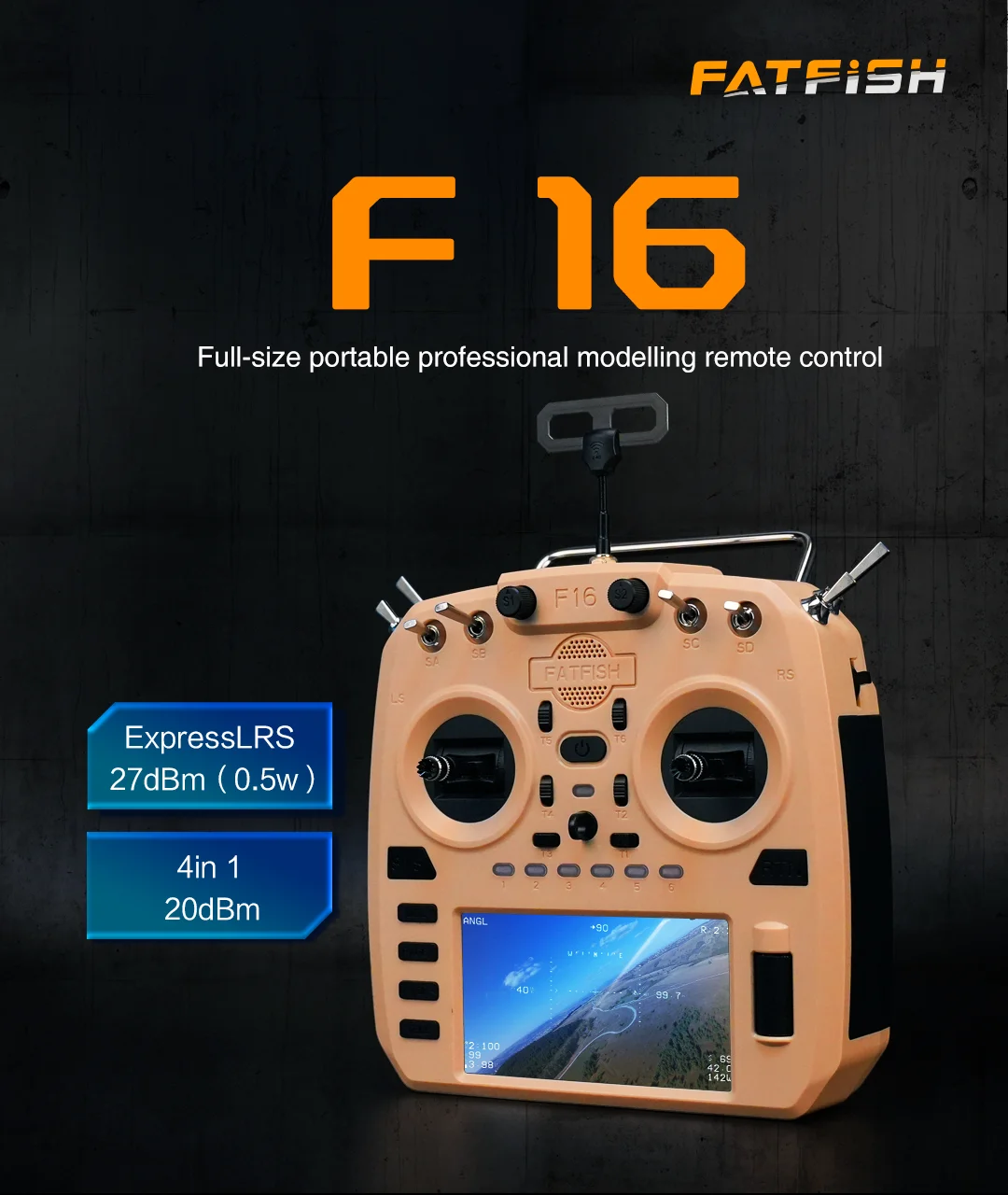 F16 FPV Drone Remote Control | Long-Distance Radio Transmitter for RC ...