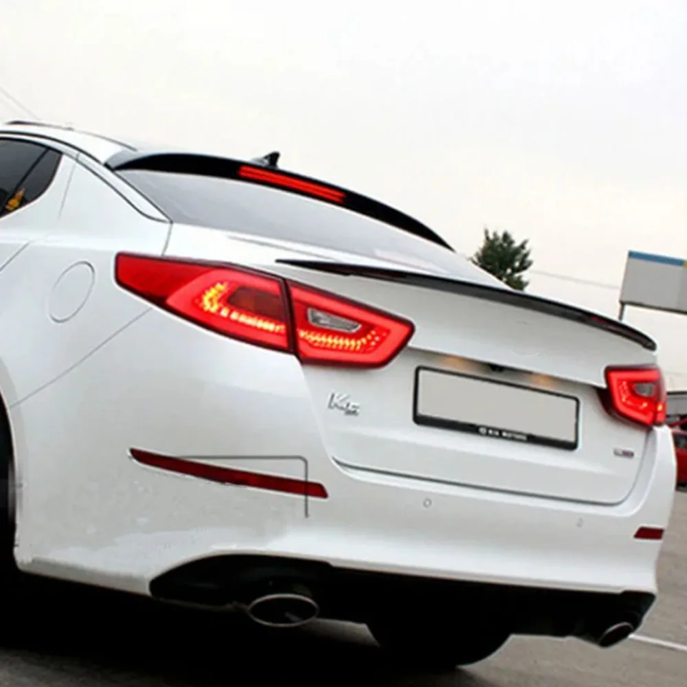 For Kia K5 Rear Spoiler 2016+ Abs Material Amg Style 14-15 Carbon Black ...
