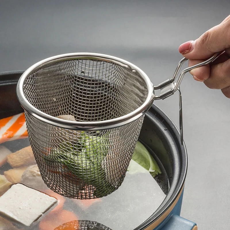 Hot Pot Strainer With Strainer Hanging Spoon Pot Side Hanging Strainer ...