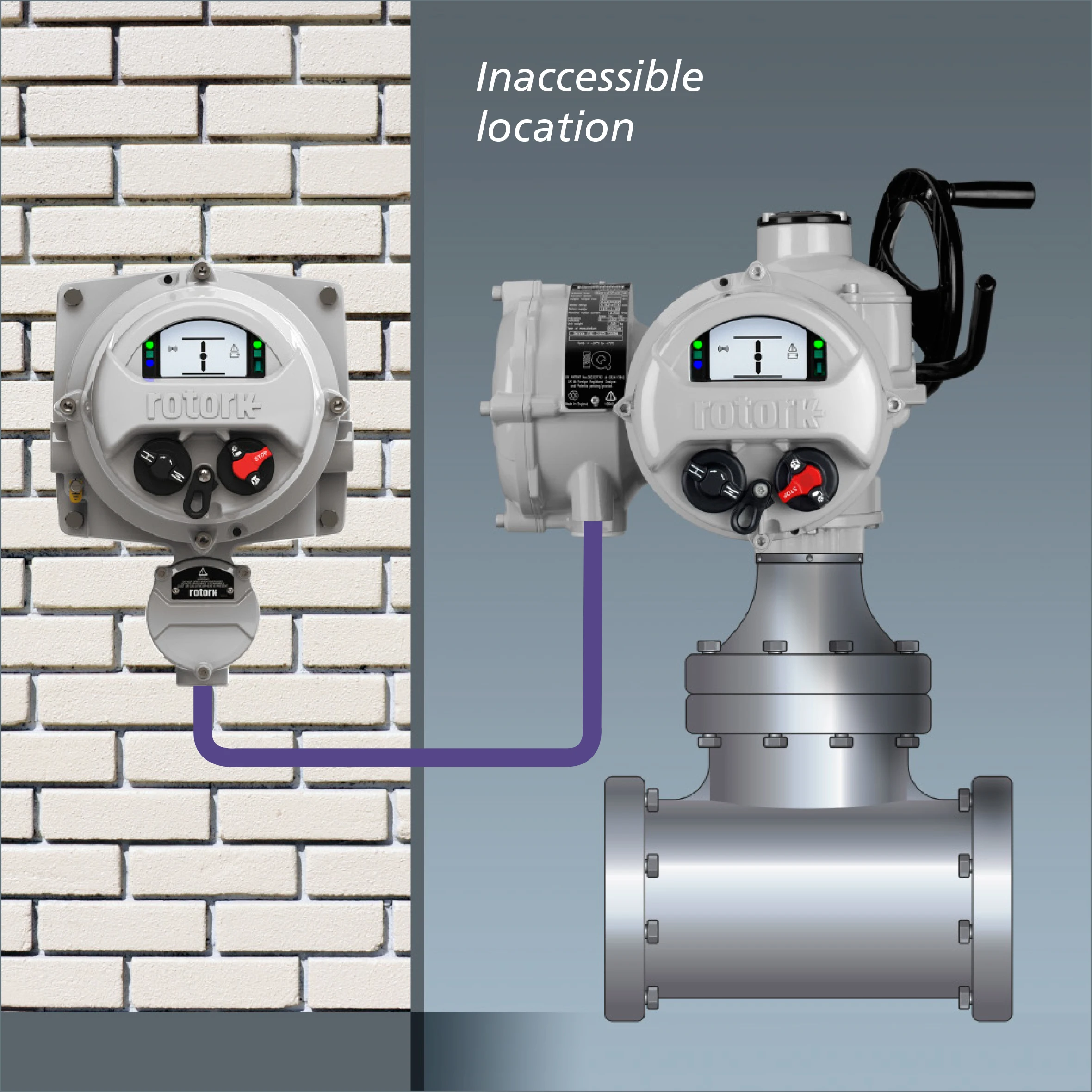 Rotork IQ Series Electric Actuator with Control Valves for Reliable ...