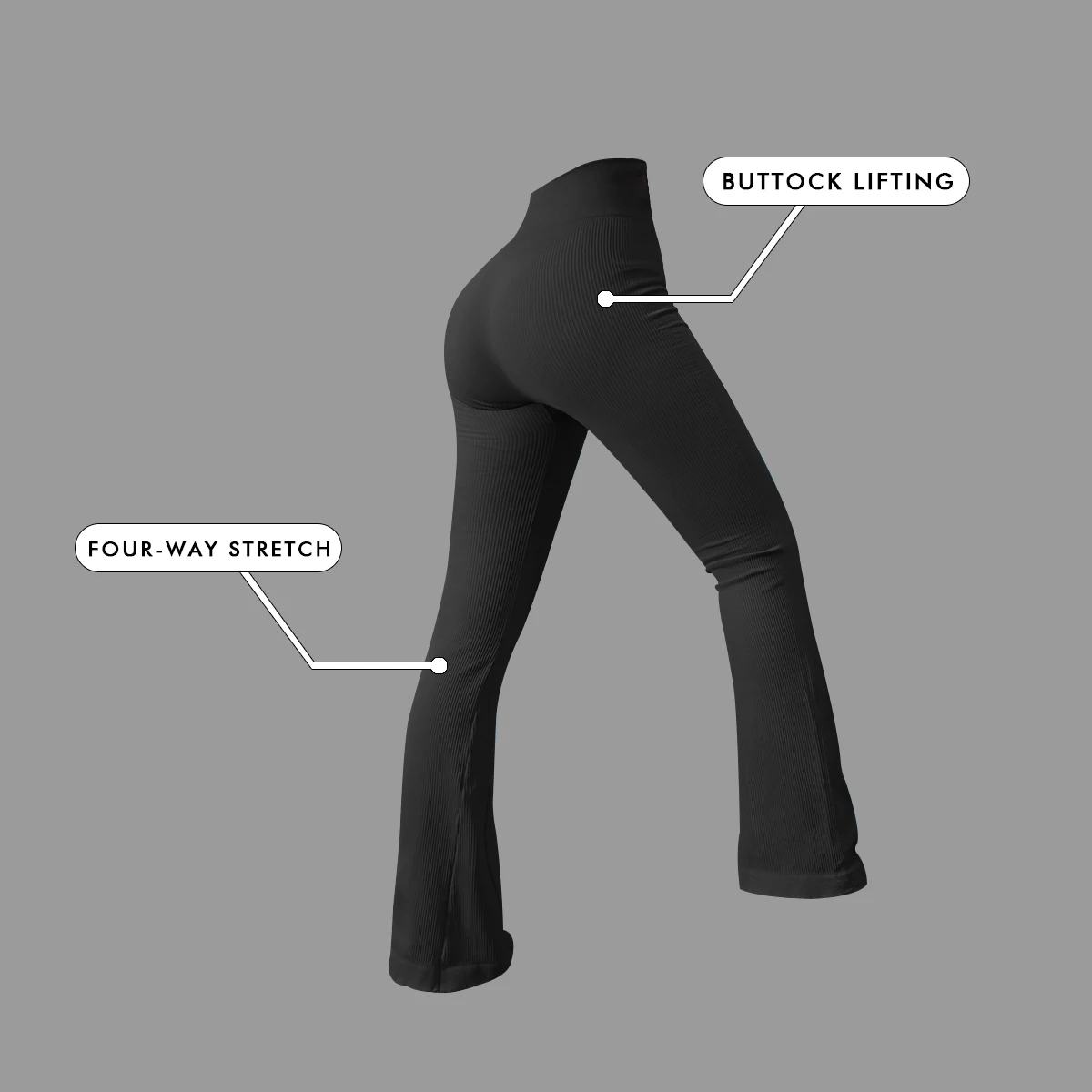 Hot Selling Workout Clothing Women Fitness Yoga Sets Tummy Control Flared Pants Buy Wholesale