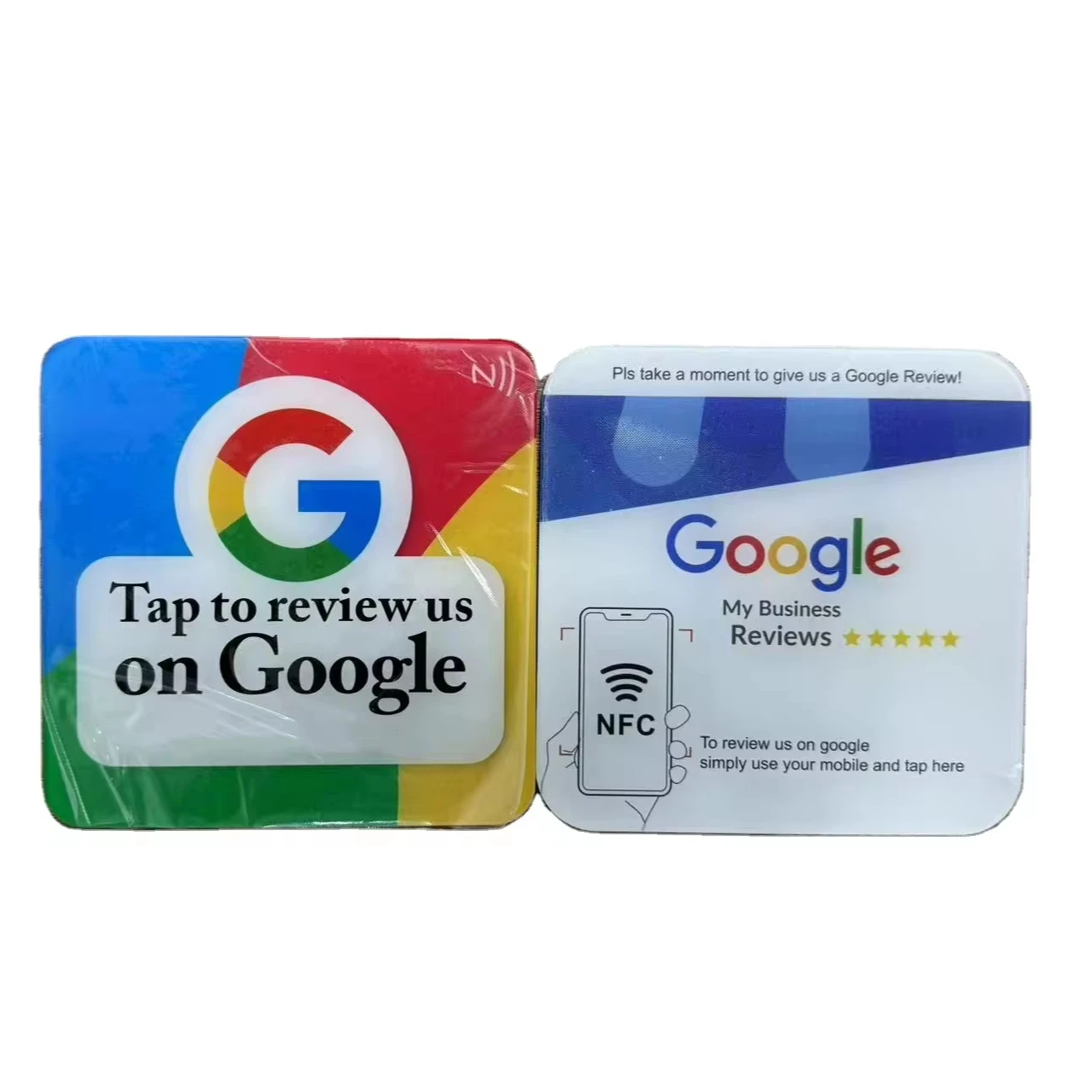 Customizable Acrylic Qr Code Nfc Restaurant Smart Nfc Acrylic Plates ...