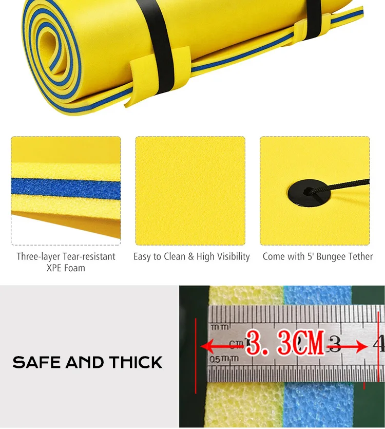 Wholesale 3 Layer Large Xpe Foam Swimming Pool Water Pad Floating Mat ...