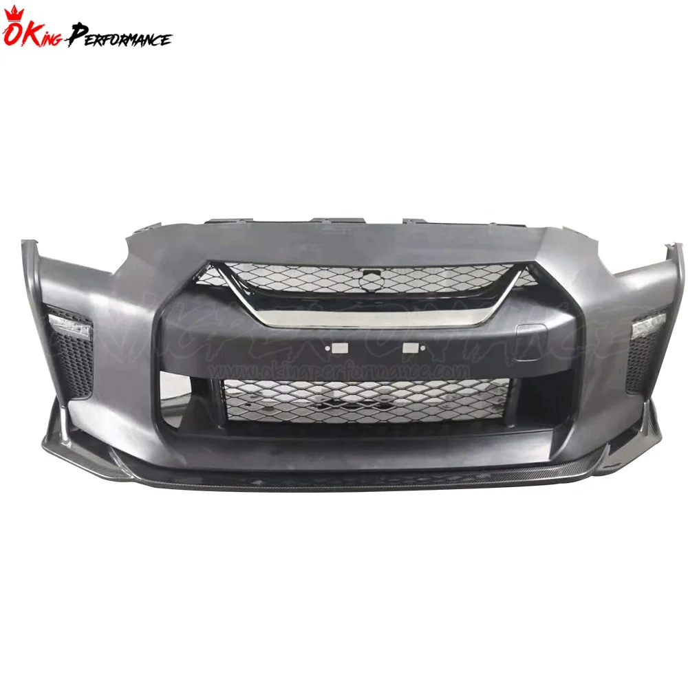 2017 Version Pp Front Bumper & Top Secret Style Carbon Fiber Front Lip ...