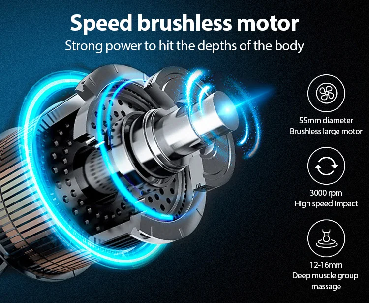 Professional Booster Metal Vibration Deep Tissue Sport Cordless ...