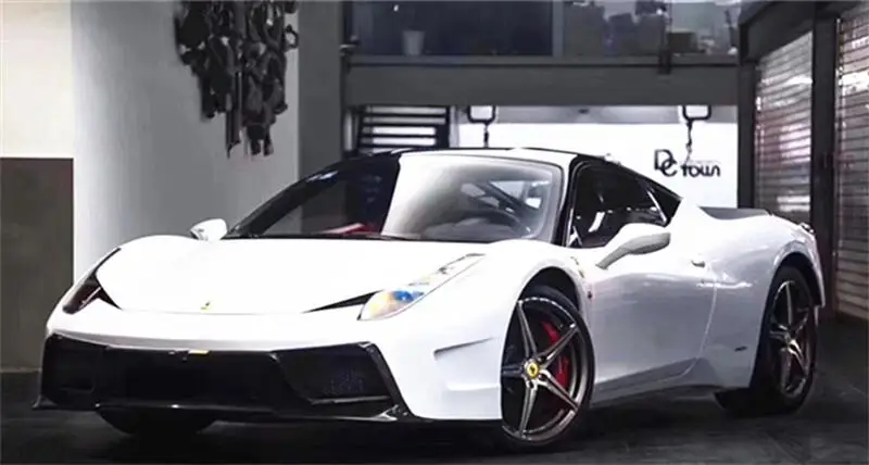 For Ferrari 458 SPC Aerodynamic Tuning Body Kit Tefit Plastic Front ...