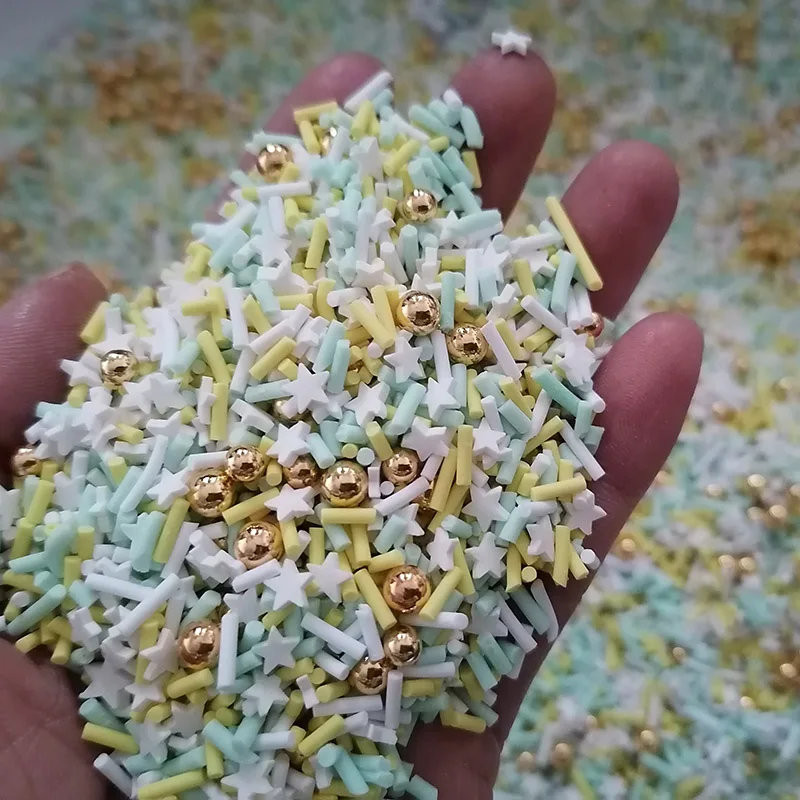 1kg DIY Slime Sprinkles Craft Long Candy Sugar Polymer Clay Sprinkles ...