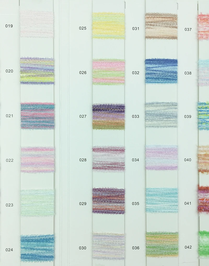 Wholesale Multicolor Dyed Fancy Feather Yarn 1/22nm100% Polyester ...