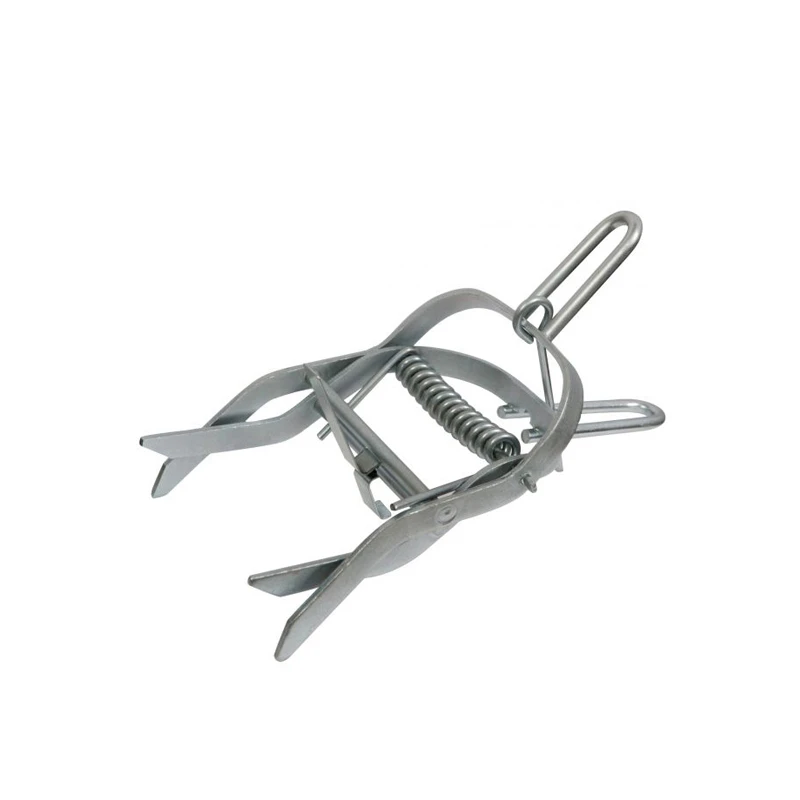 Galvanized Steel Metal Scissor Mole Trap Reusable Capture Gopher Traps ...