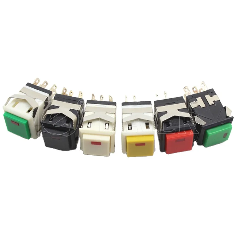 3a 250vac 6a 125vac On-(on) Momentary Push Button Switches Square ...