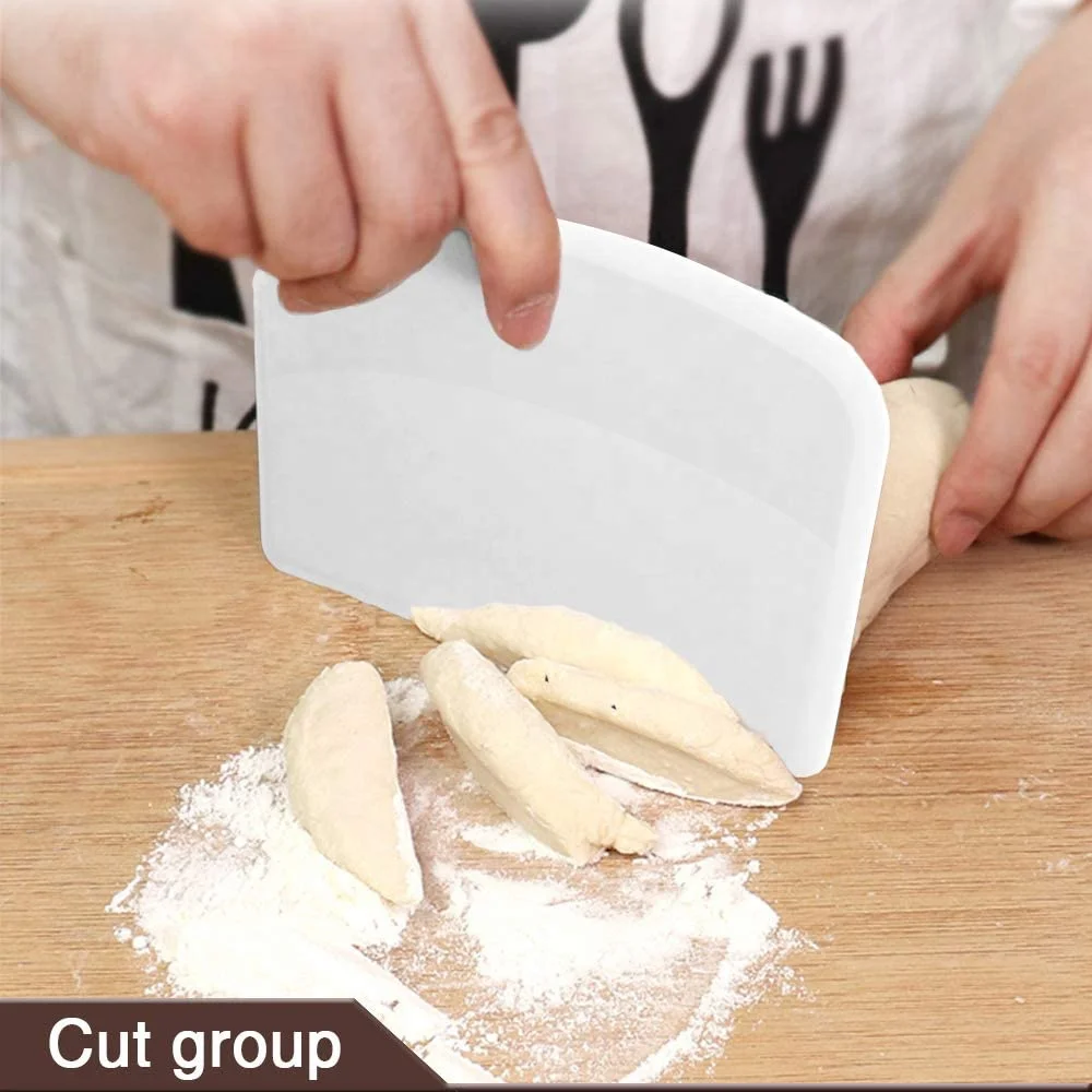 Dough Scraper Bowl Scraper Food-safe Plastic Dough Cutter Flexible ...