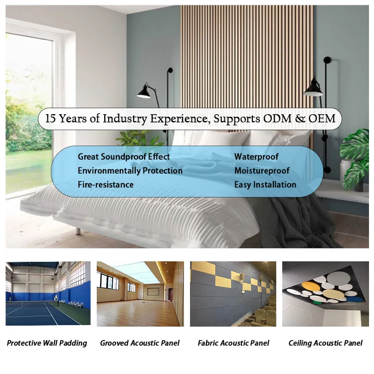 Customized Clothing Acoustic Panel Sound Absorbing Fiber Glass Acoustic ...