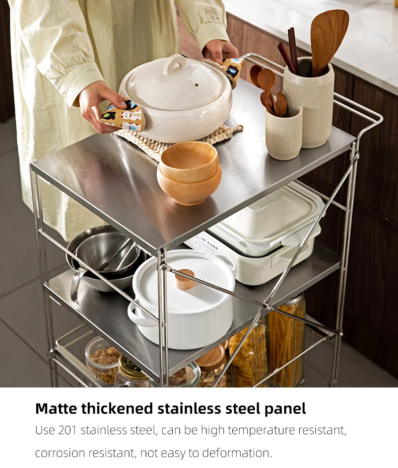 Shimoyama Stainless Steel 3 Tier Heavy Duty Commercial Grade Food ...