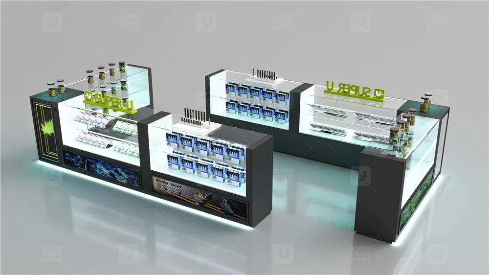 Alibaba.com: Custom LED tobacco vitrine dispensary display showcase ...