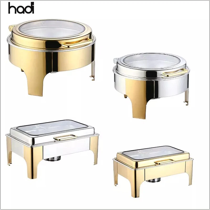 Wholesale Electric Black Stainless Steel Chaffing Buffet
