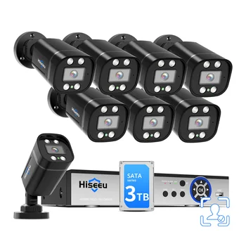 Hiseeu 5mp 8 Channel Ahd Security Camera System Kit 8pcs 5mp Hd Wired ...