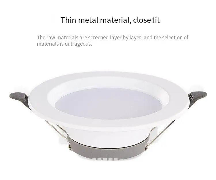 Led Ceiling Light Smd Downlight Concealed Recessed Hole Light 5w7w12w ...