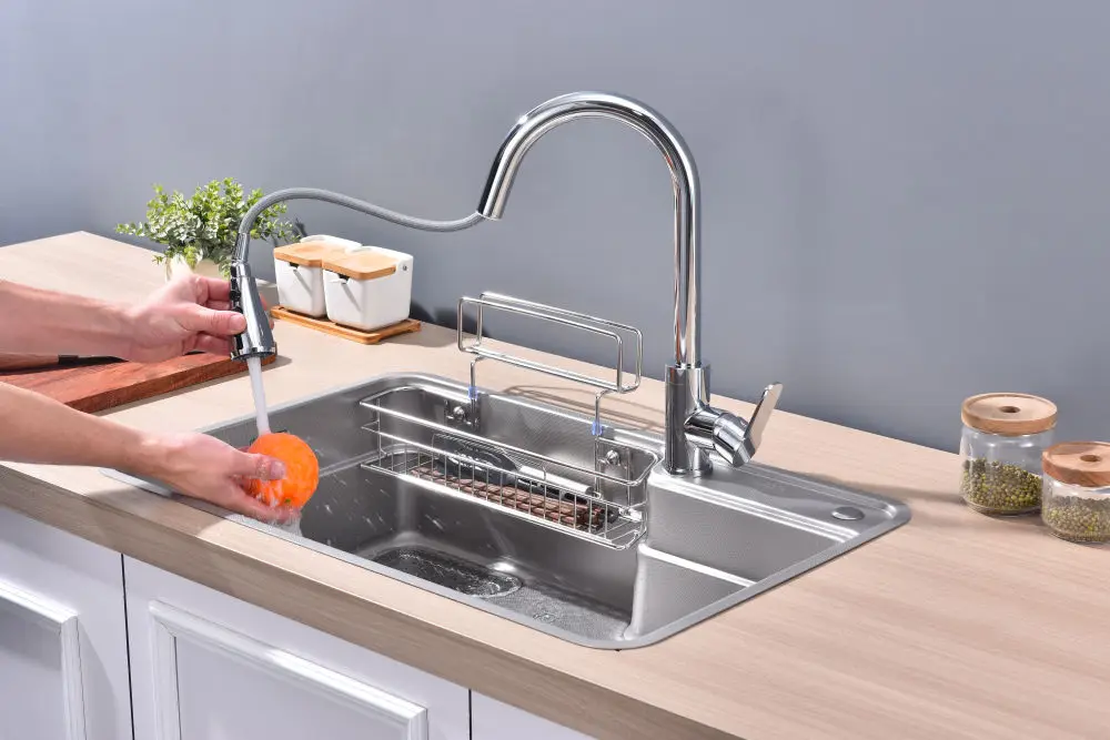 Modern Style Stainless Steel Kitchen Sink Large Single Basin Save Place ...