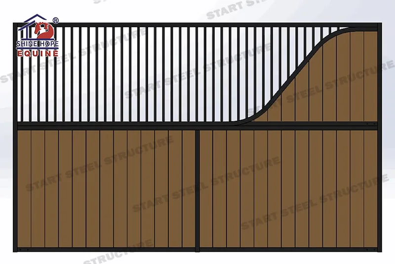 Horse Barn Internal Galvanized Horse Feeding Gate With Optional ...