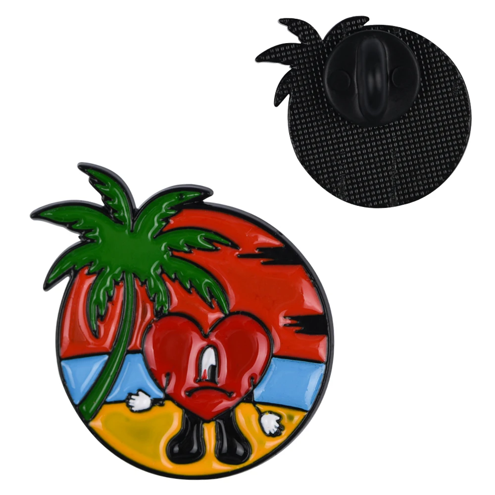 Wholesale Cheap Metal Black Nickel Plated Bad Bunny Badge Bad Bunny ...