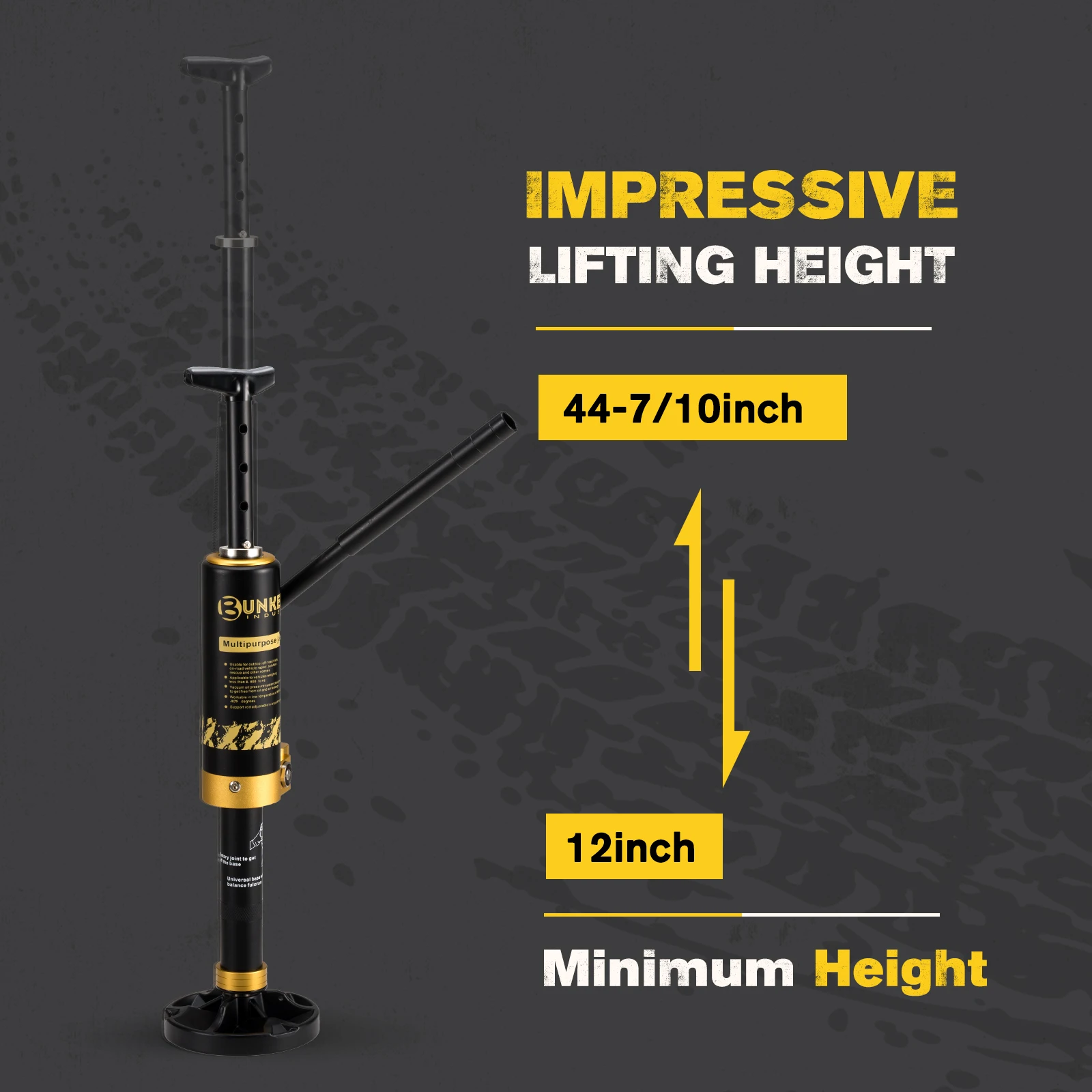 BUNKER INDUST Heavy Duty 19400lbs Hydraulic Recovery Jack