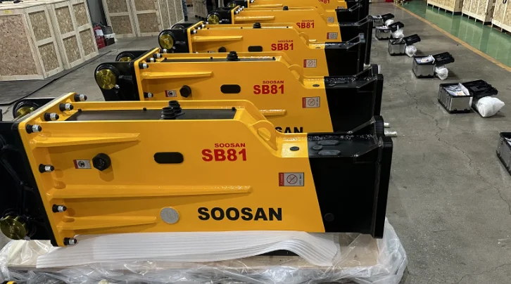 Soosan Hydraulic Breaker Excavator Demolition Attachment Soosan Sb81 ...