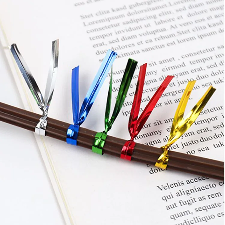 11 Cm Metallic Packing Wire Tie Gift Bags Closure Twist Tie - Buy Gift ...