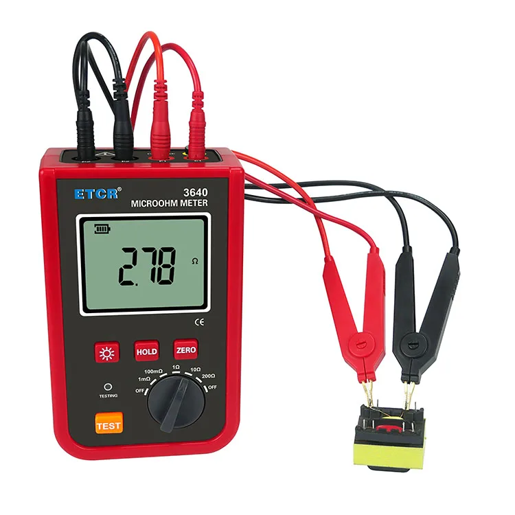 Etcr3640 Precision 4 Wire Milliohm Meter Clamp Grounding Resistance ...