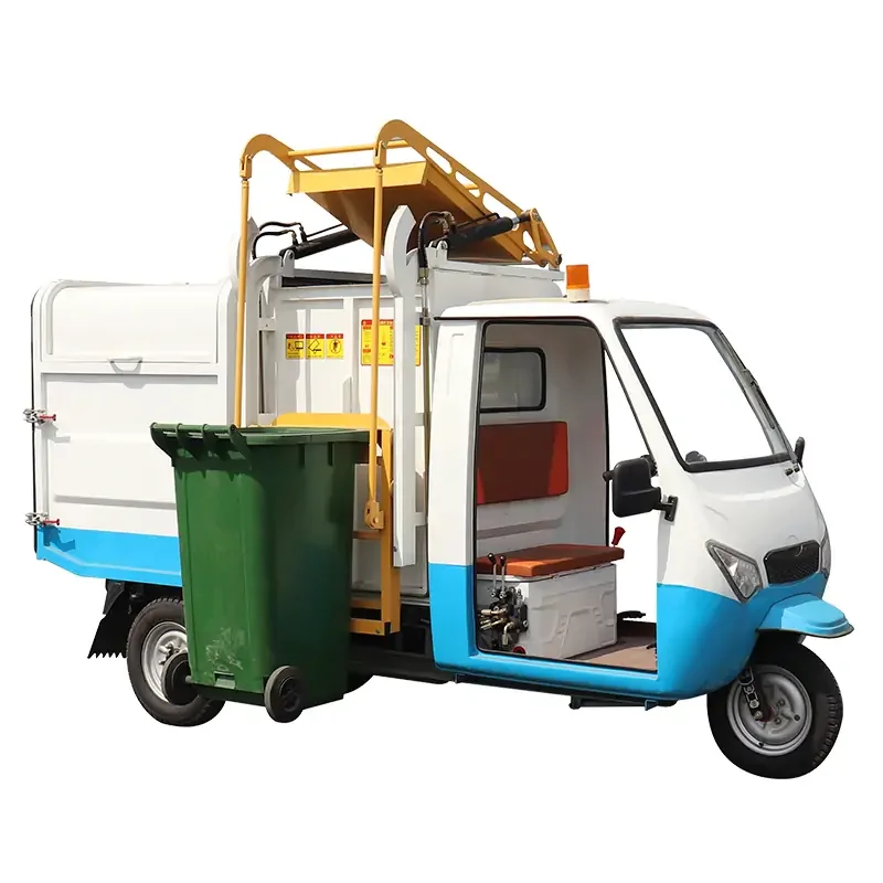 Baiyi-l25 Battery Powered 3-wheel Garbage Truck Mini Side-loaded ...
