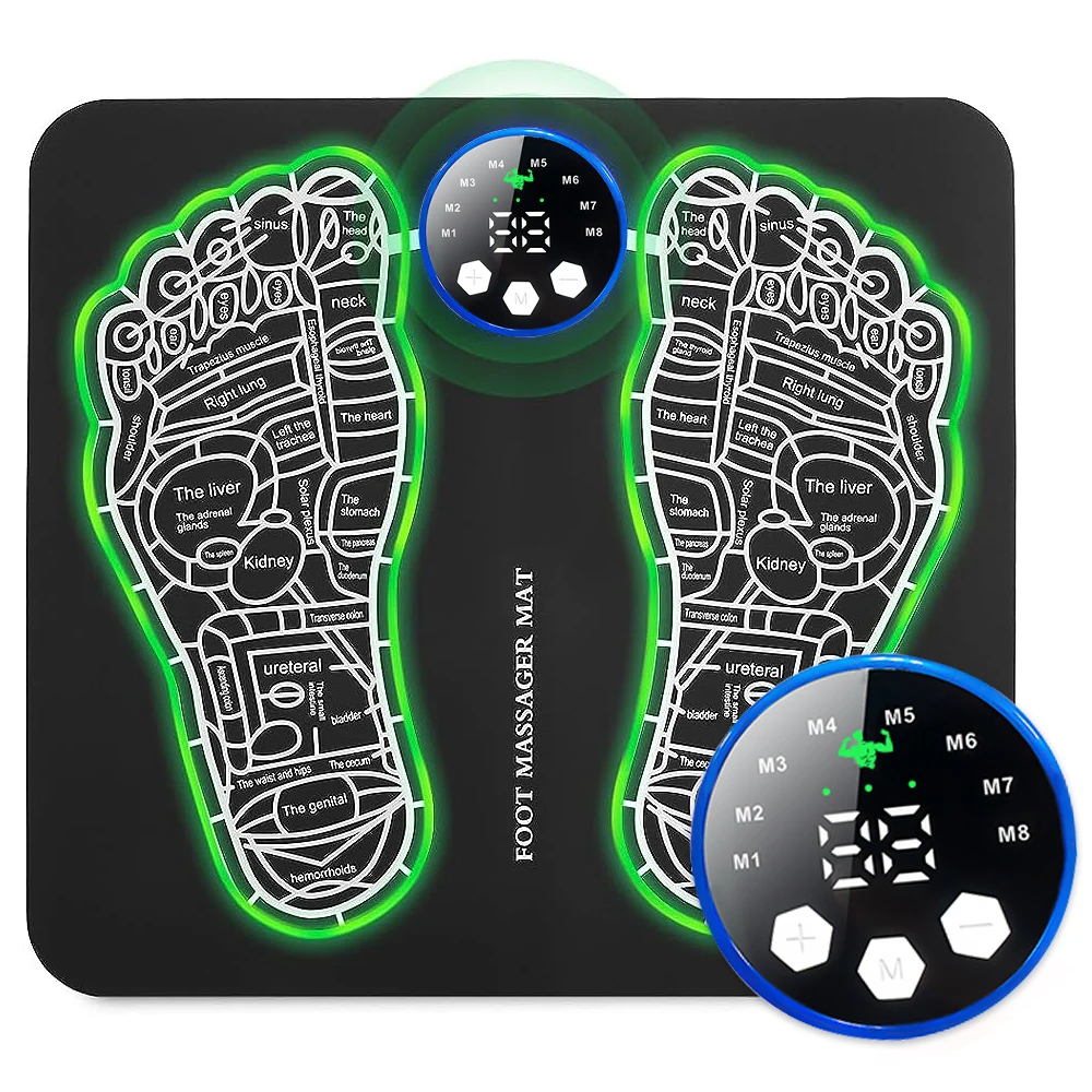 Usb Blood Circulation Foot Massage Pad Foot Relaxation Massager Remote ...