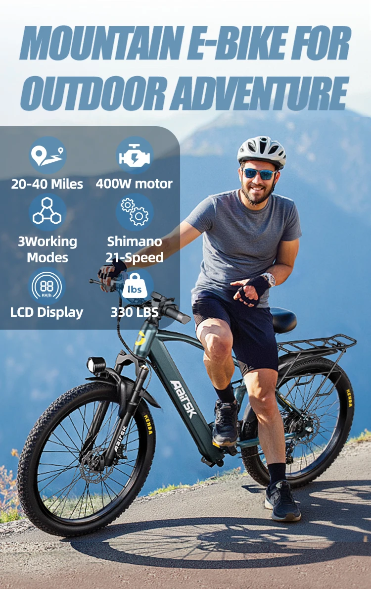 Aairsk E-Bike Factory Wholesale E-Bike Fast Delivery 400W Motor 13AH ...