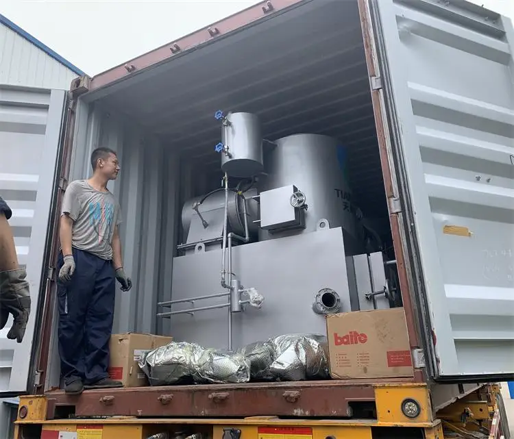 Large Smokeless Waste Incinerator 500kg/h Capacity Model Incinerator ...