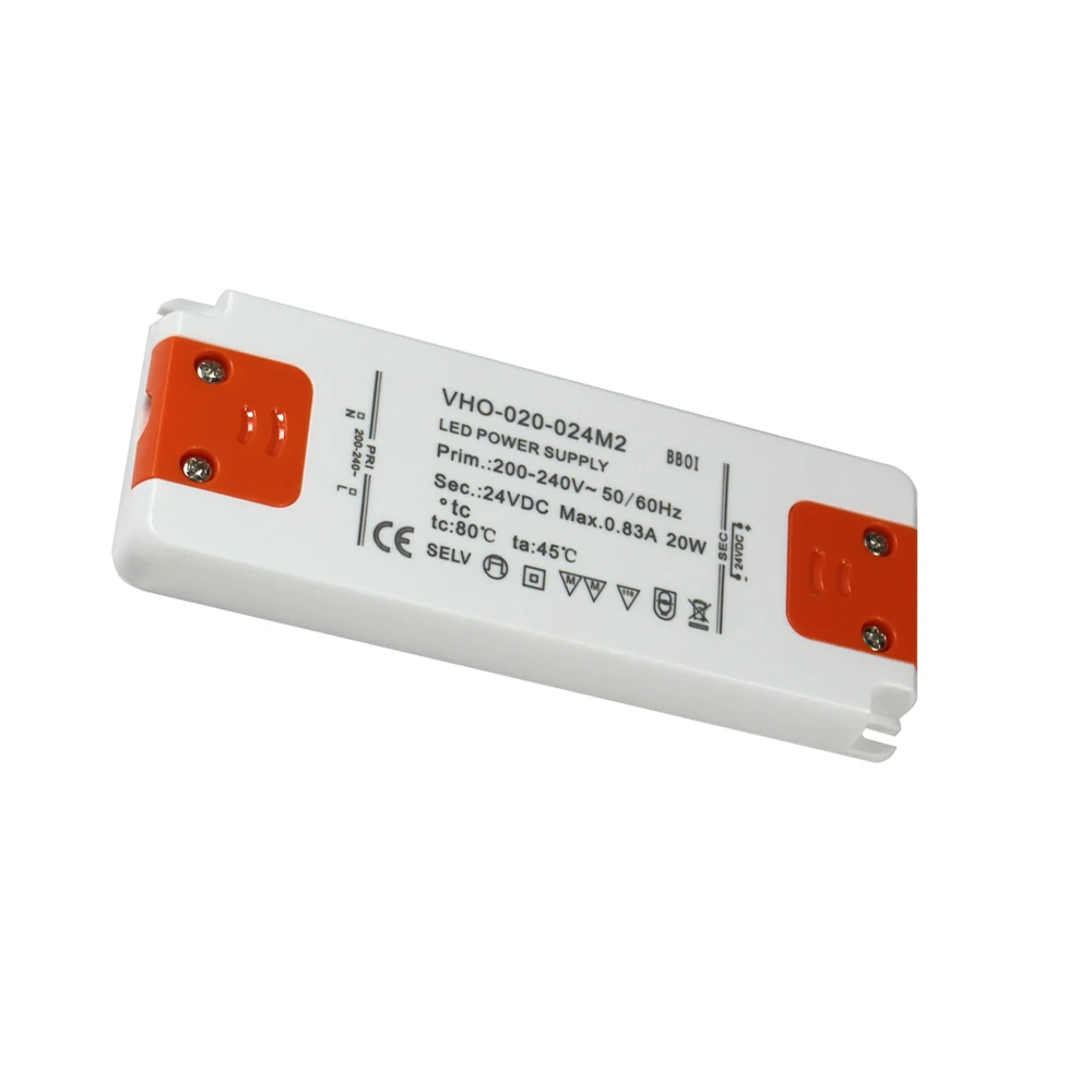 Single Output Constant Voltage Led Driver 24w 240v To 24v 850ma Slim ...