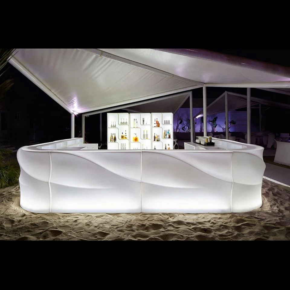 portable rgb color changing illuminated even party outdoor bar counter ...