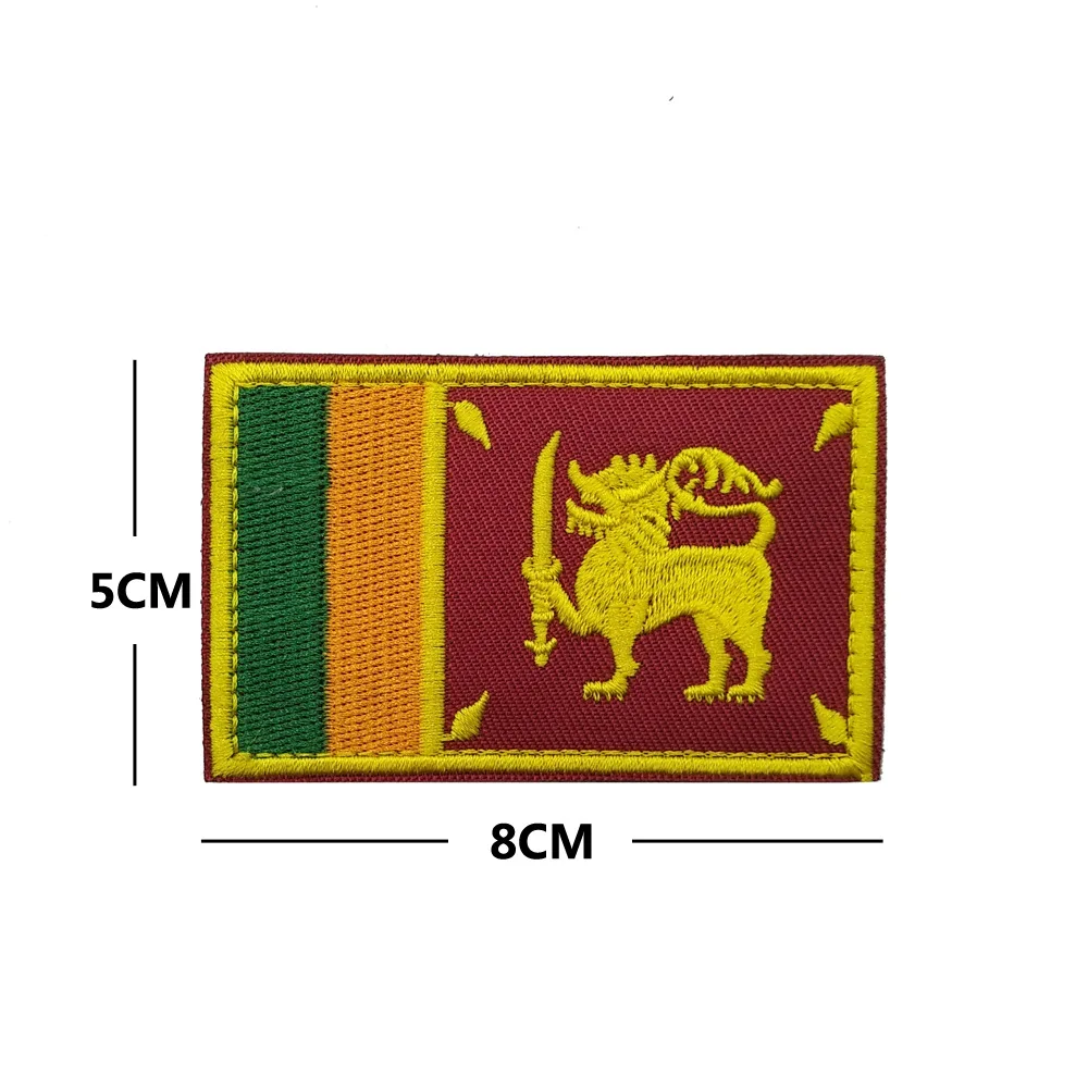 African Countries Flags Embroidery Patches with Hook Loop