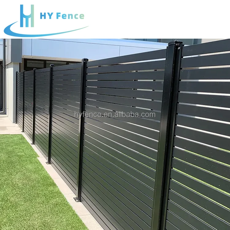 Modern Metal Fence - Solid Aluminum Villa Privacy Panels