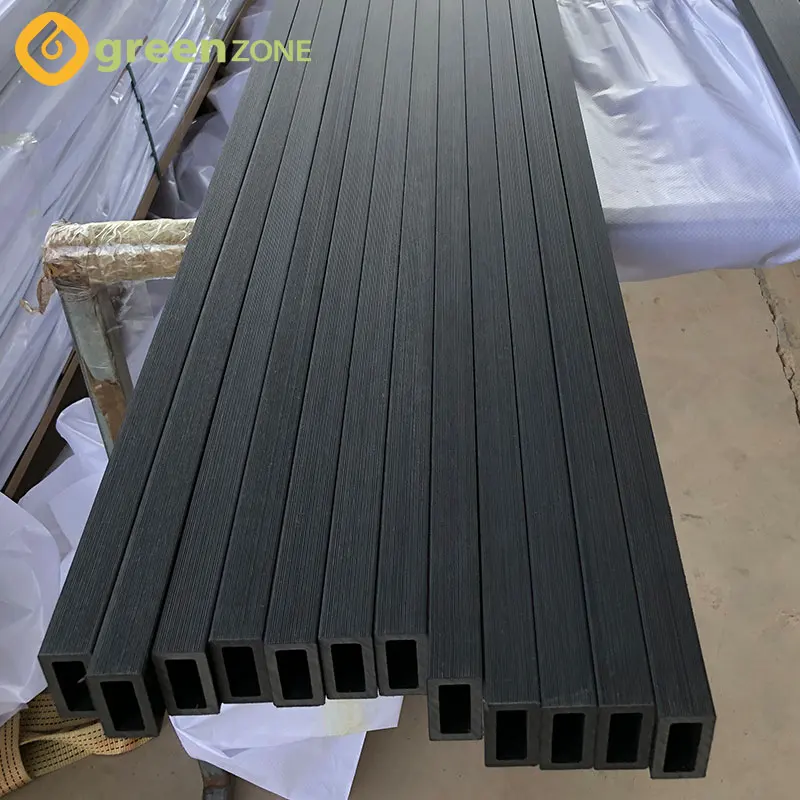 black square tube wpc composite wall partition divider tubing| Alibaba.com