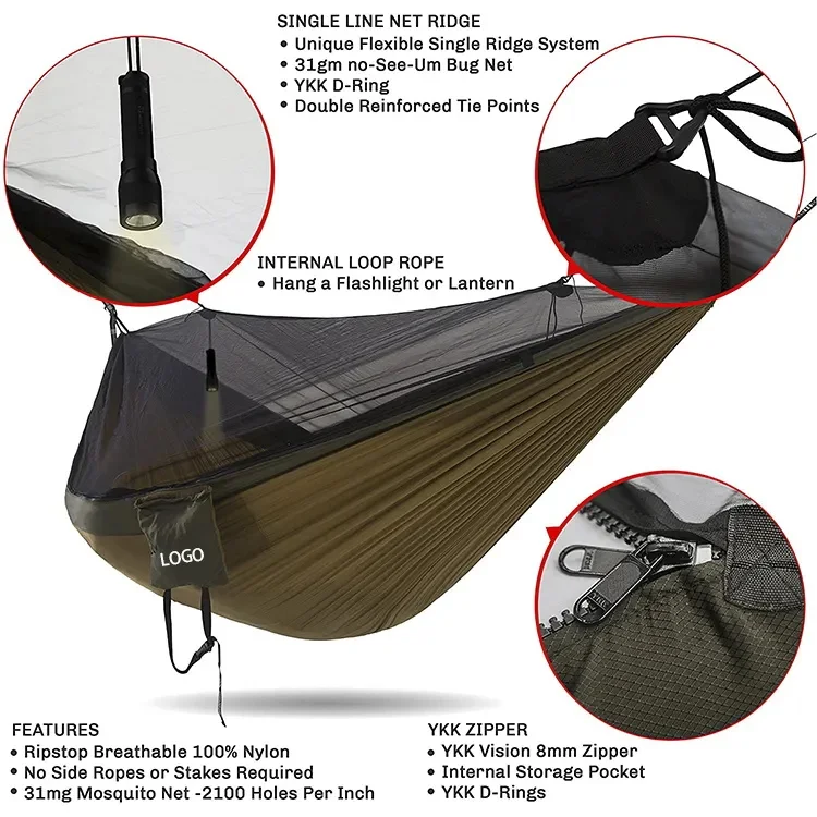 Customized Hammock Tent Camping Outdoor Waterproof Sleeping Double ...