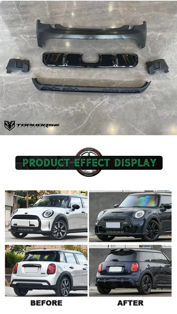 Hight Quality Jcw Style Body Kit For Bm-w Mini F55/f56/f57 Car Bumper ...