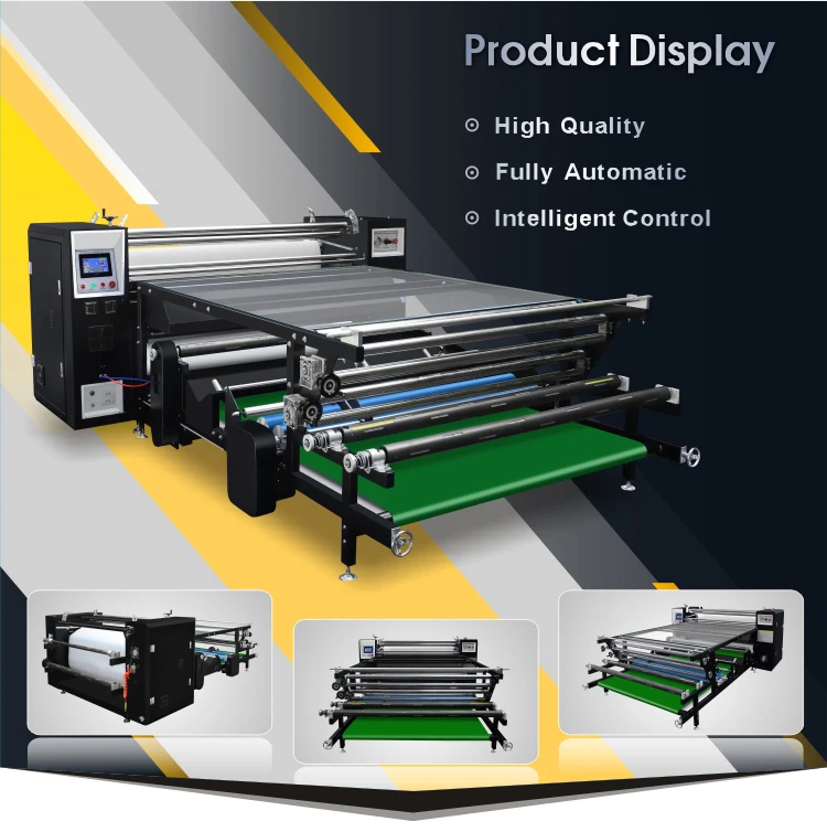 Industrial 1.7mx420mm Drum Diameter Textile Calandra Roll Fabric Rotary ...