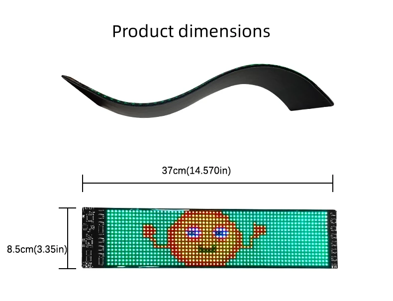Smart Window Display - Car LED Sign Programmable Flex Screen