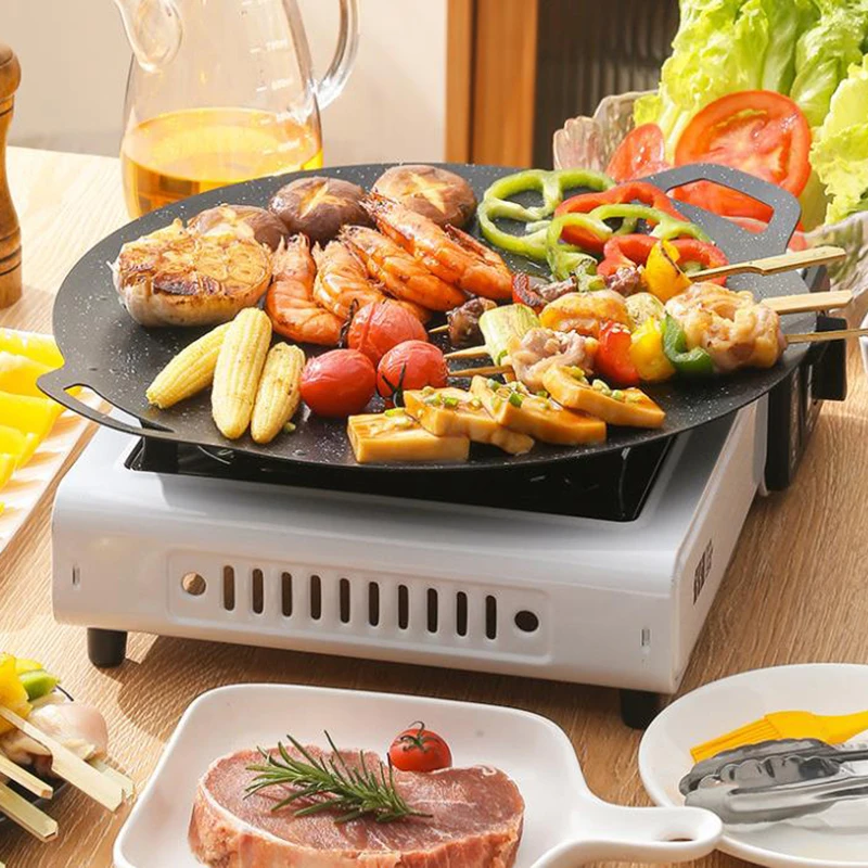 Korean Multi-function BBQ Outdoor Barbecue Grill Non-stick Cookware Pan ...