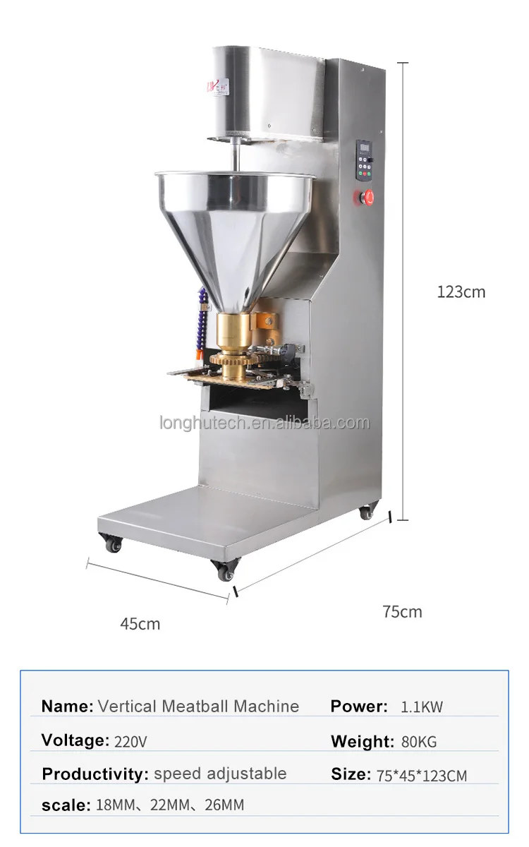 10 Mm Meat Ball Making Beating Machine Automatic Meatball Forming ...