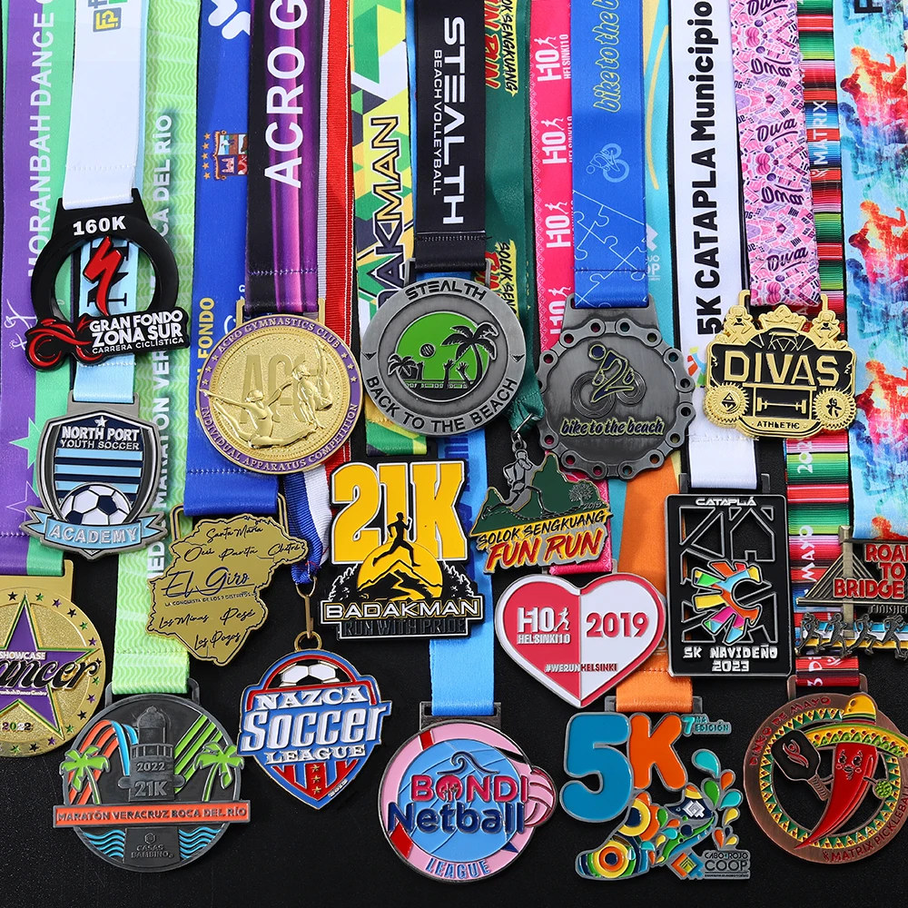 Personalized Medalla Metal Custom Medals Puzzle Triathlon Running ...