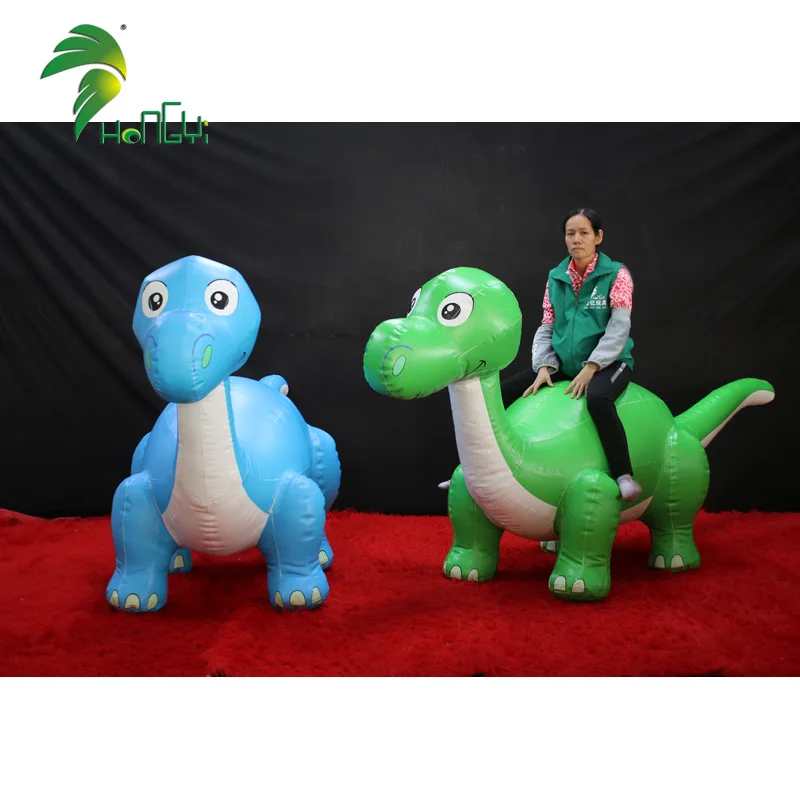 Strong Cartoon Color Change Riding Dinosaur Toys Pvc Bounce Inflatable ...
