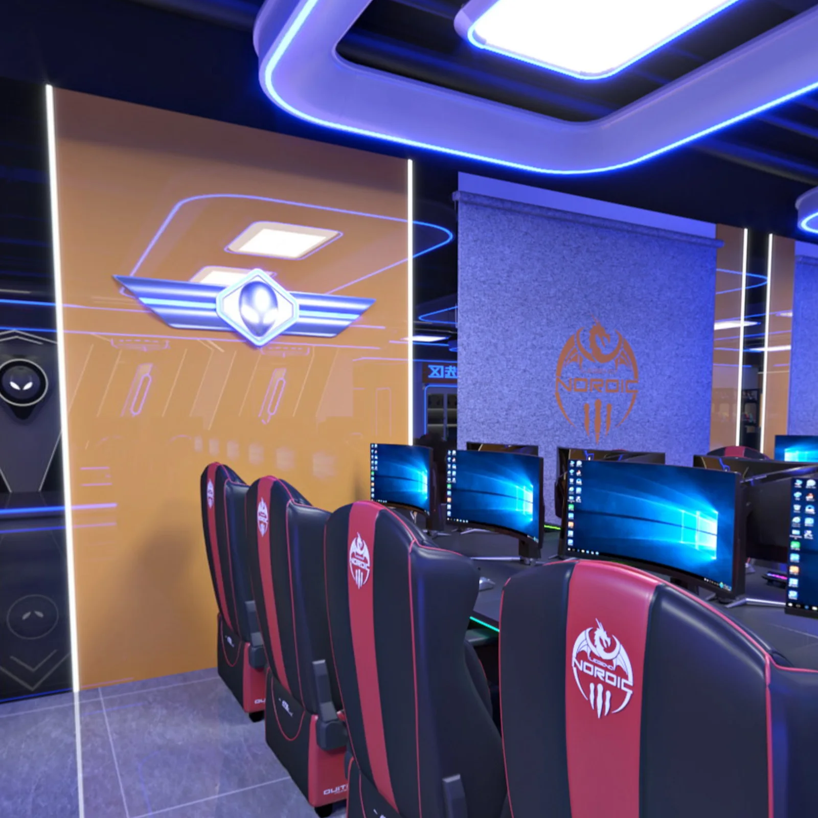 High Quality Computer Gamer Electronic Arena Design Game Decorative Lights - Buy Gaming Room ...