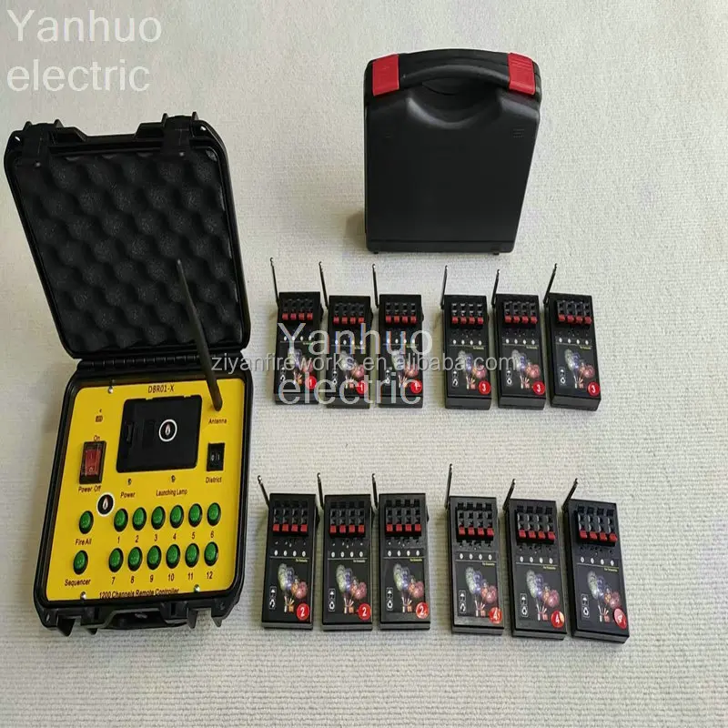 48 Cues Copper Firing System Wireless Remote Control Wedding Electric ...