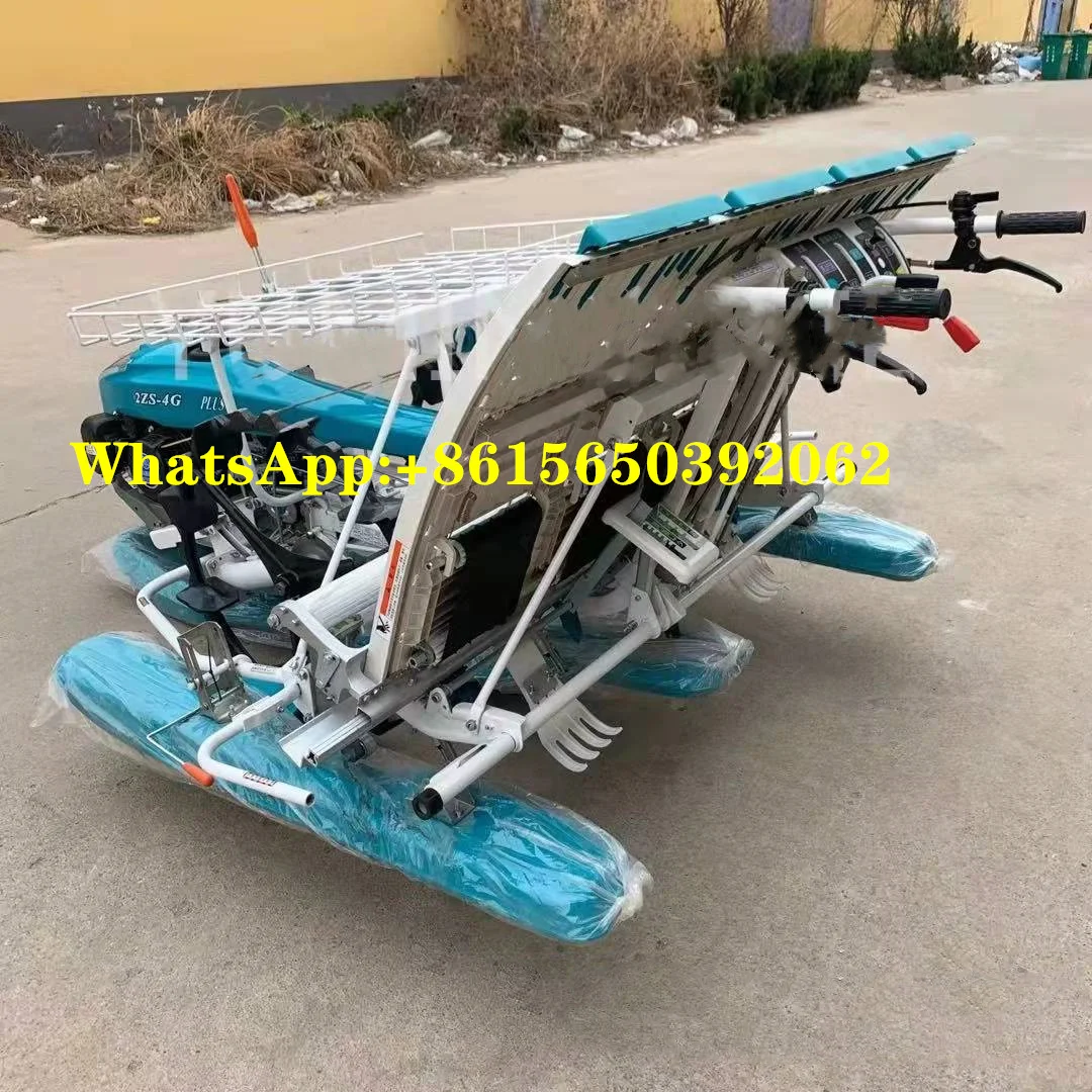 4 Rows 6 Rows Rice Planter Paddy Planting Machine Walking Manual Rice ...